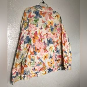 Jackets & Coats | Alfred Dunner Butterfly Print Jacket 2w | Poshmark